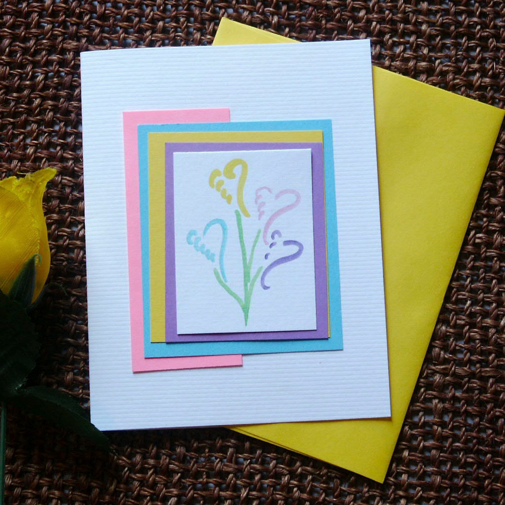 Handmade Personalized Note Card Set of 6 With Hand Painted - Etsy Sweden