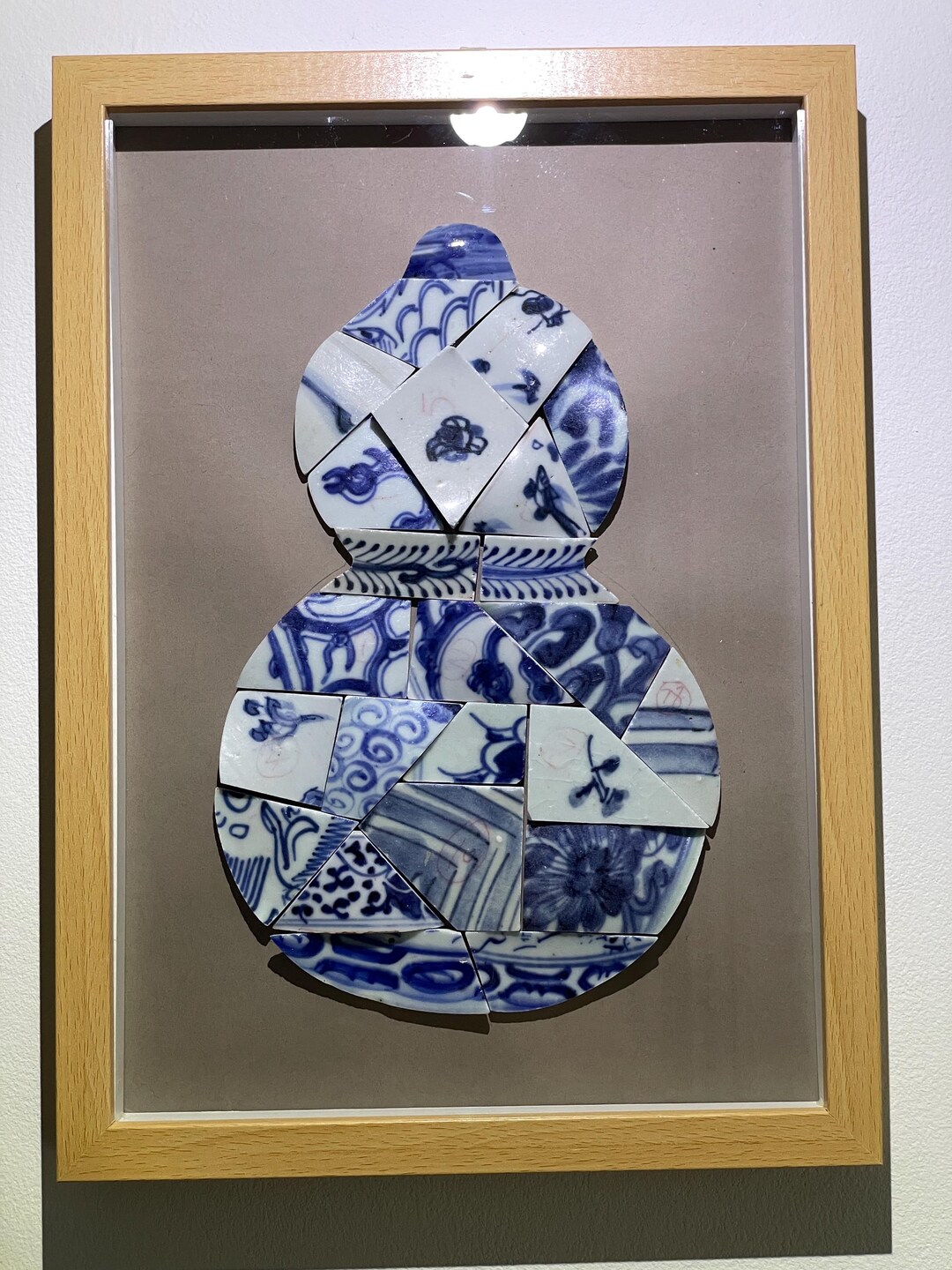 Authentic Blue & White Porcelain Shard (17th Century) Frame Artwork ...