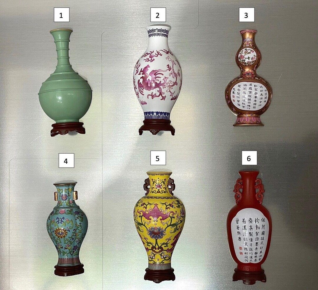 Chinese Classic Shape of Vase (resin) Fridge Magnets, Size From 5.8-7cm ...