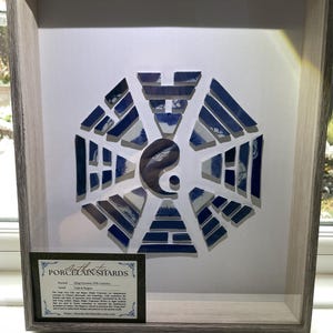 Authentic Blue & White Porcelain Shard (17th Century) Frame Artwork ...