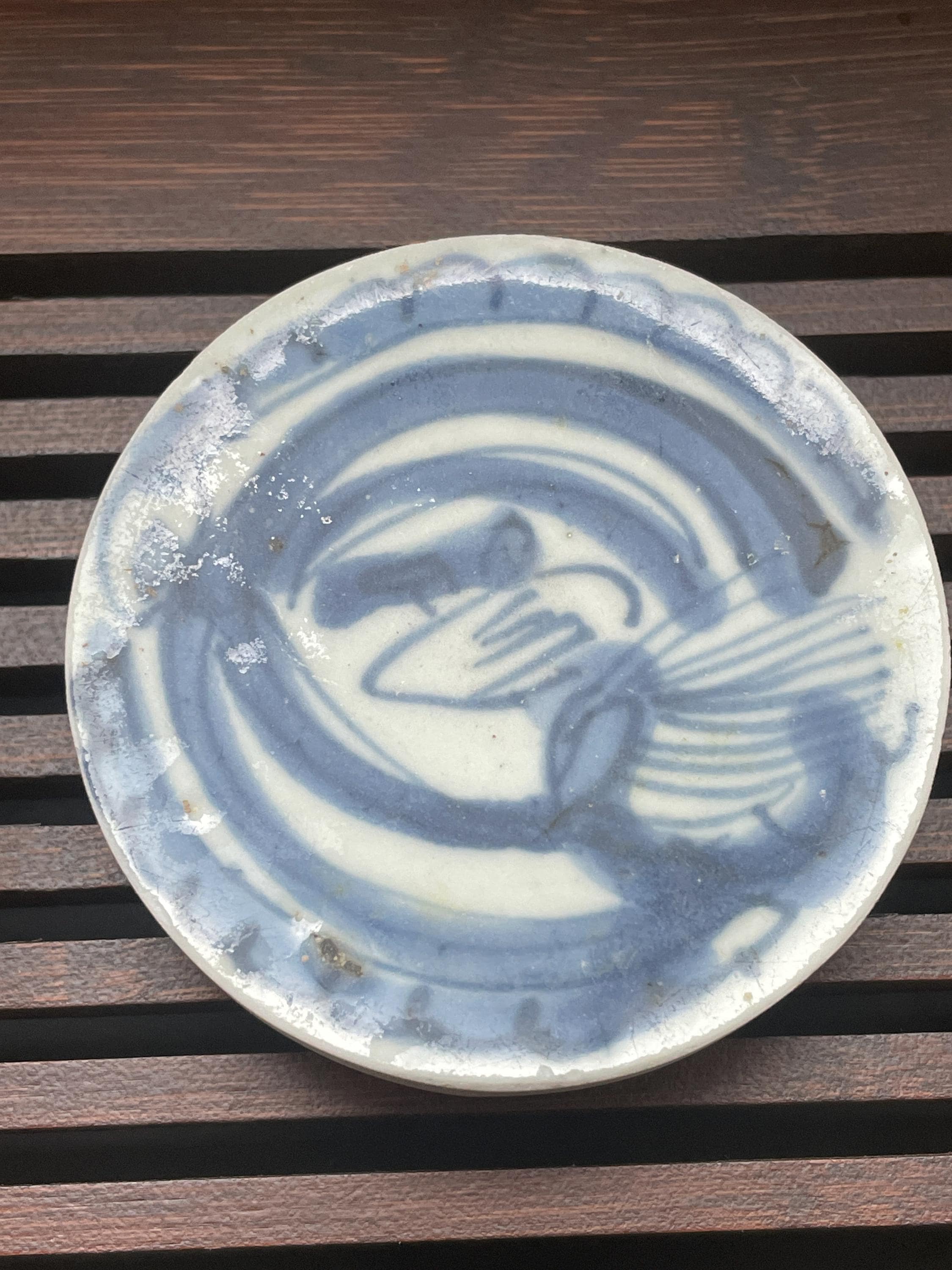 Authentic Chinese Porcelain Blue and White Shard, Hand Painted Chi ...