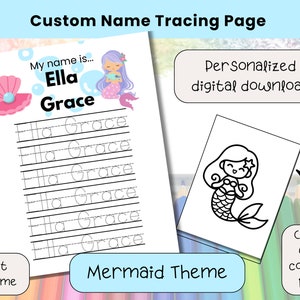 Custom Name Tracing Page | Custom Handwriting Practice Sheet | Name ...