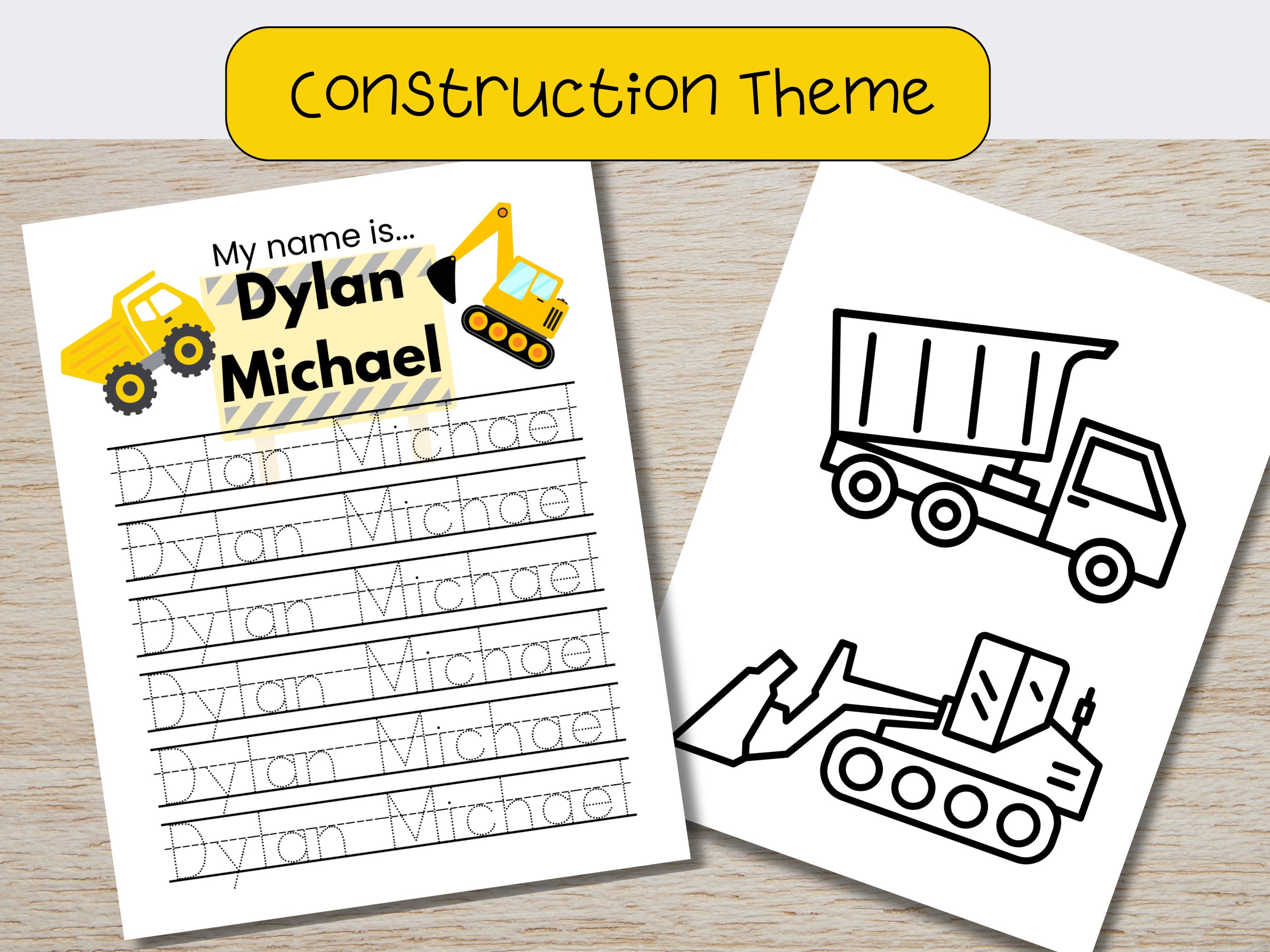 Custom Name Tracing Page | Custom Handwriting Practice Sheet | Name ...