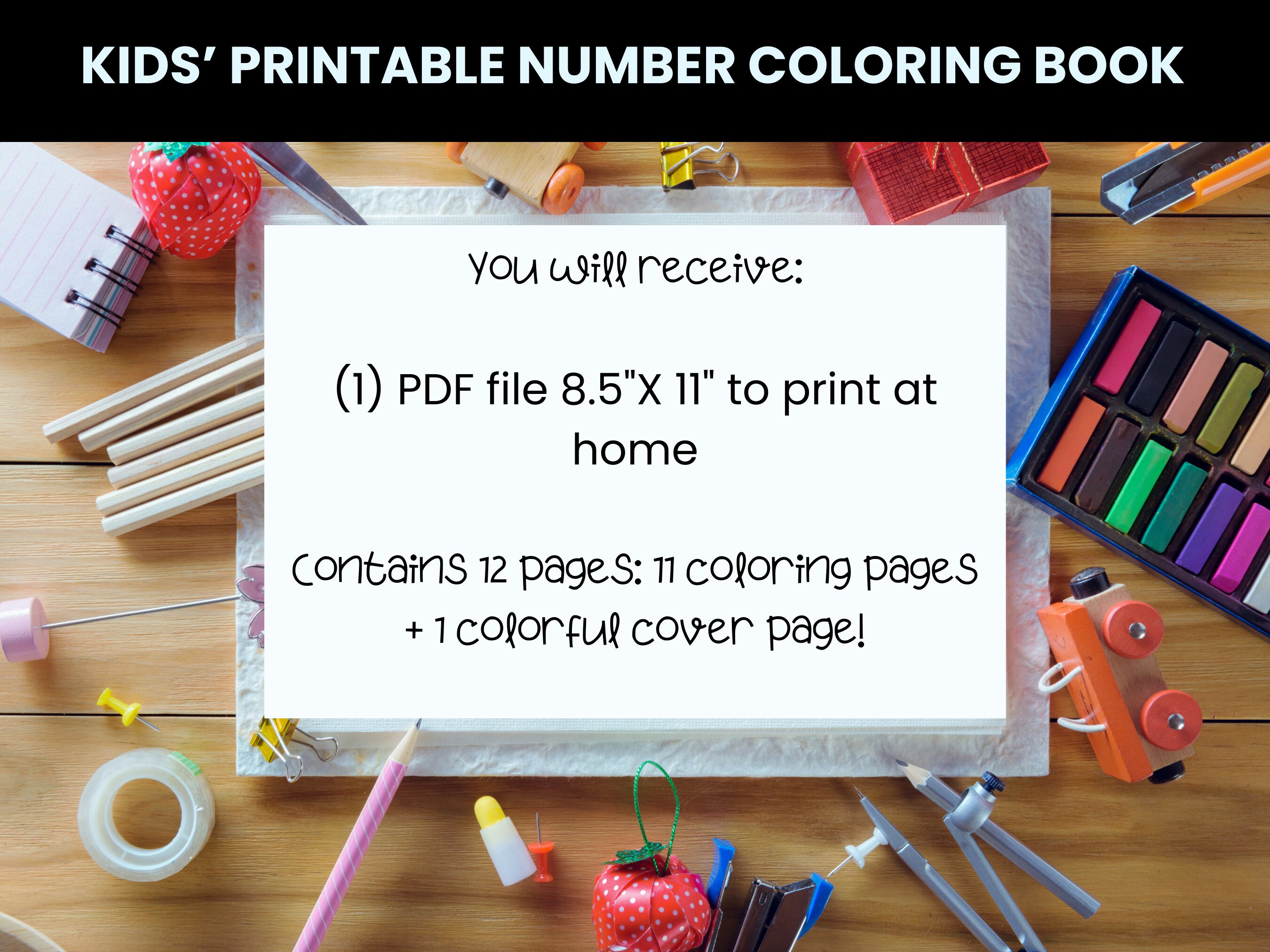 Kids Printable Number Coloring Book Printable Coloring Pages Teacher ...