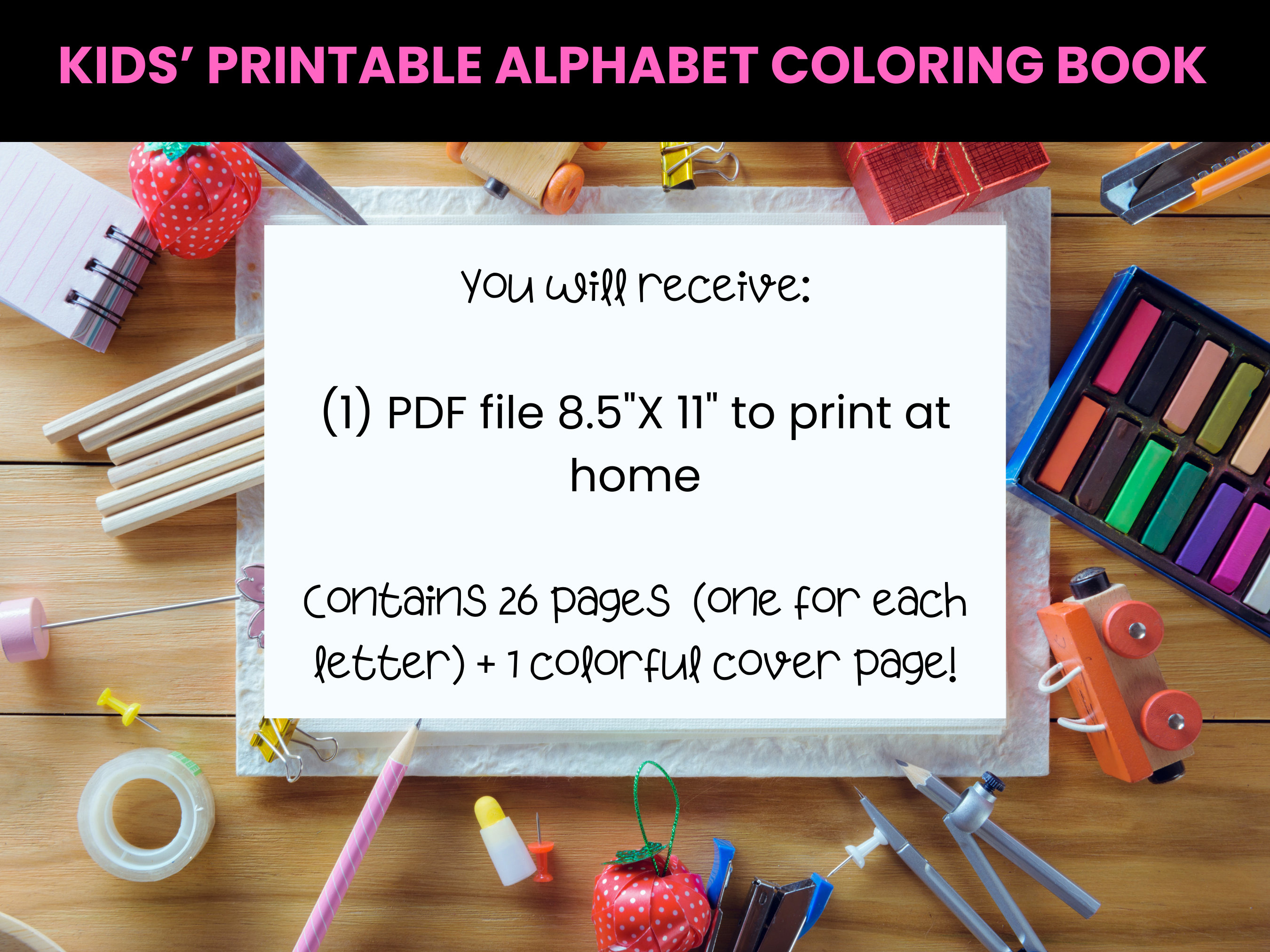 Kids’ Printable ABC Alphabet Coloring Book | Printable Coloring Pages ...