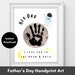 Father's Day Handprint Art | DIY Handprint Craft Printable | Father's ...