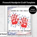 Firework Handprint Craft | Patriotic Handprint Art | Printable Craft ...