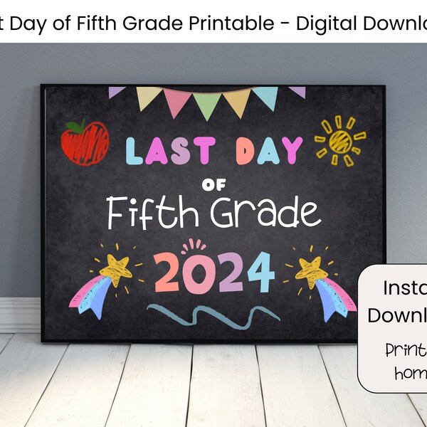 5th Grade Sign - Etsy