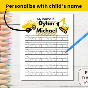 Custom Name Tracing Page | Custom Handwriting Practice Sheet | Name ...