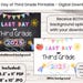 Last Day of Third Grade Printable Sign | Last Day of Grade 3 | Last Day ...