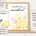 You Are My Sunshine Handprint Art | Sunshine Craft Template | DIY ...