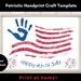 American Flag Handprint Craft | Patriotic Handprint Template | Happy ...