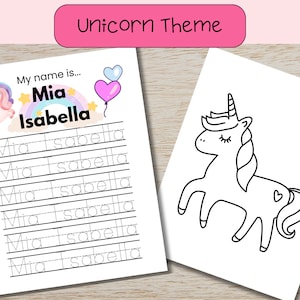 Custom Name Tracing Page | Custom Handwriting Practice Sheet | Name ...