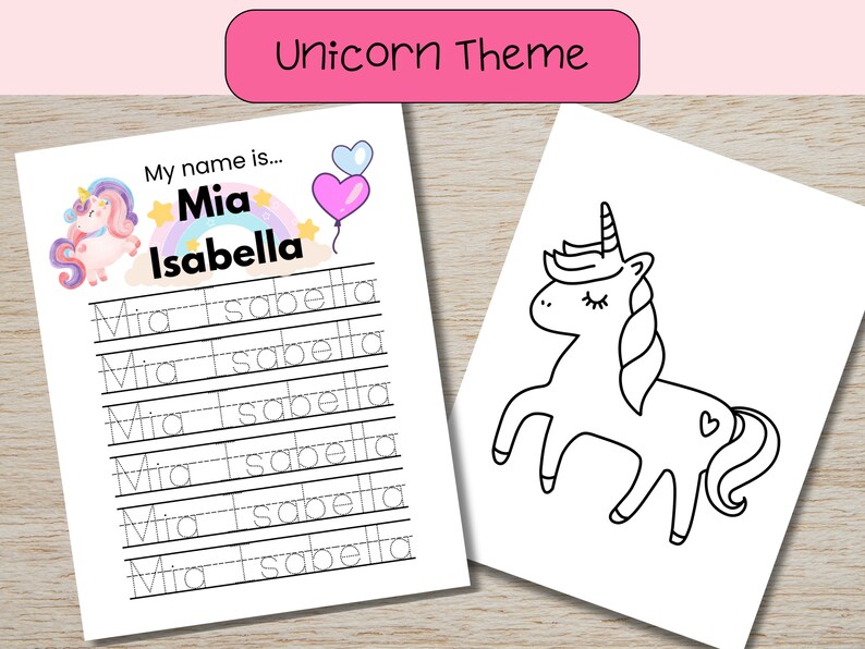 Custom Name Tracing Page | Custom Handwriting Practice Sheet | Name ...