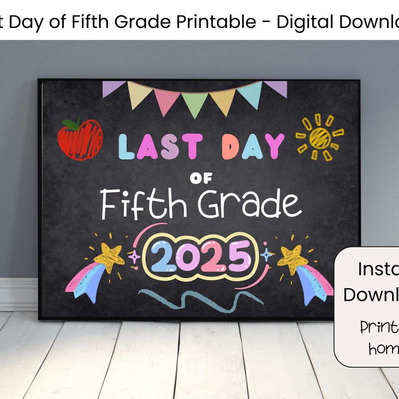 5th Grade Sign - Etsy