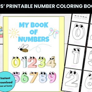 Kids’ Printable Number Coloring Book | Printable Coloring Pages ...