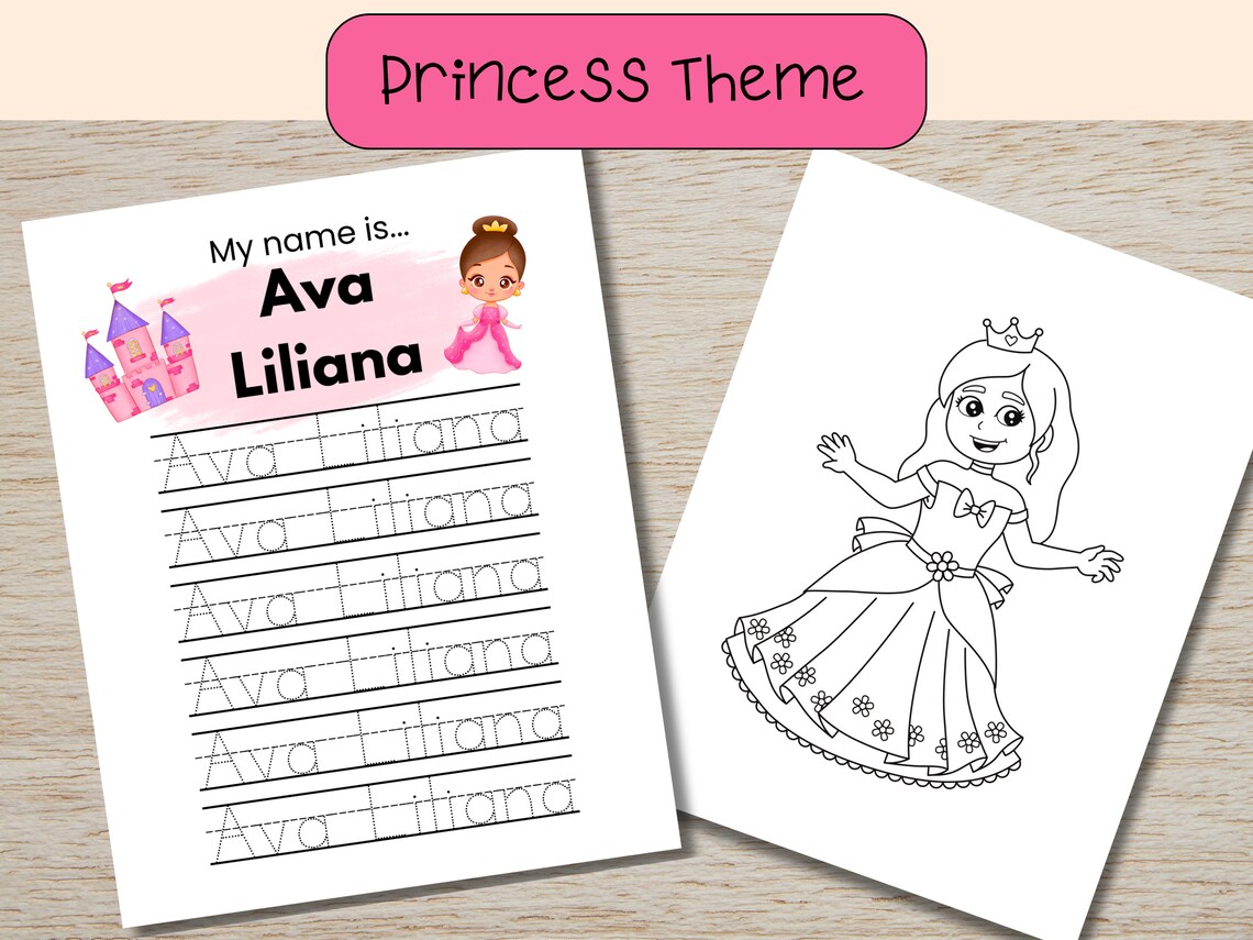 Custom Name Tracing Page | Custom Handwriting Practice Sheet | Name ...