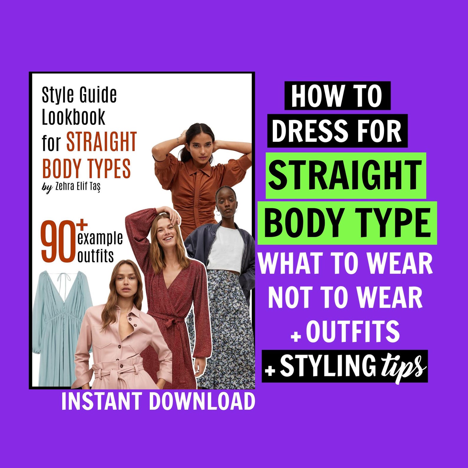 How to Dress for STRAIGHT /RECTANGLE Body Shape Analysis STRAIGHT Body ...
