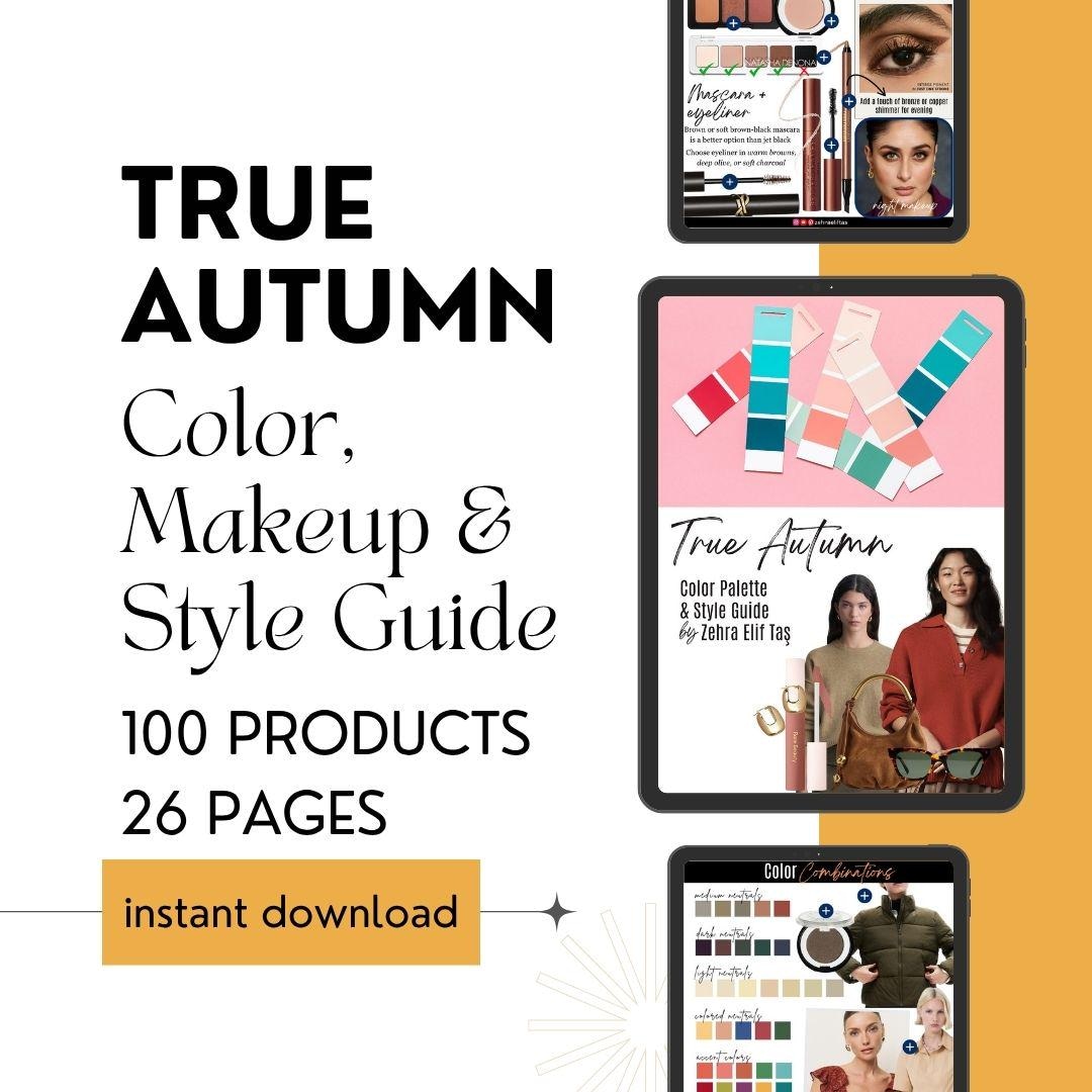 True Autumn Color Analysis, Style Guide, Makeup Palette (PDF Download ...