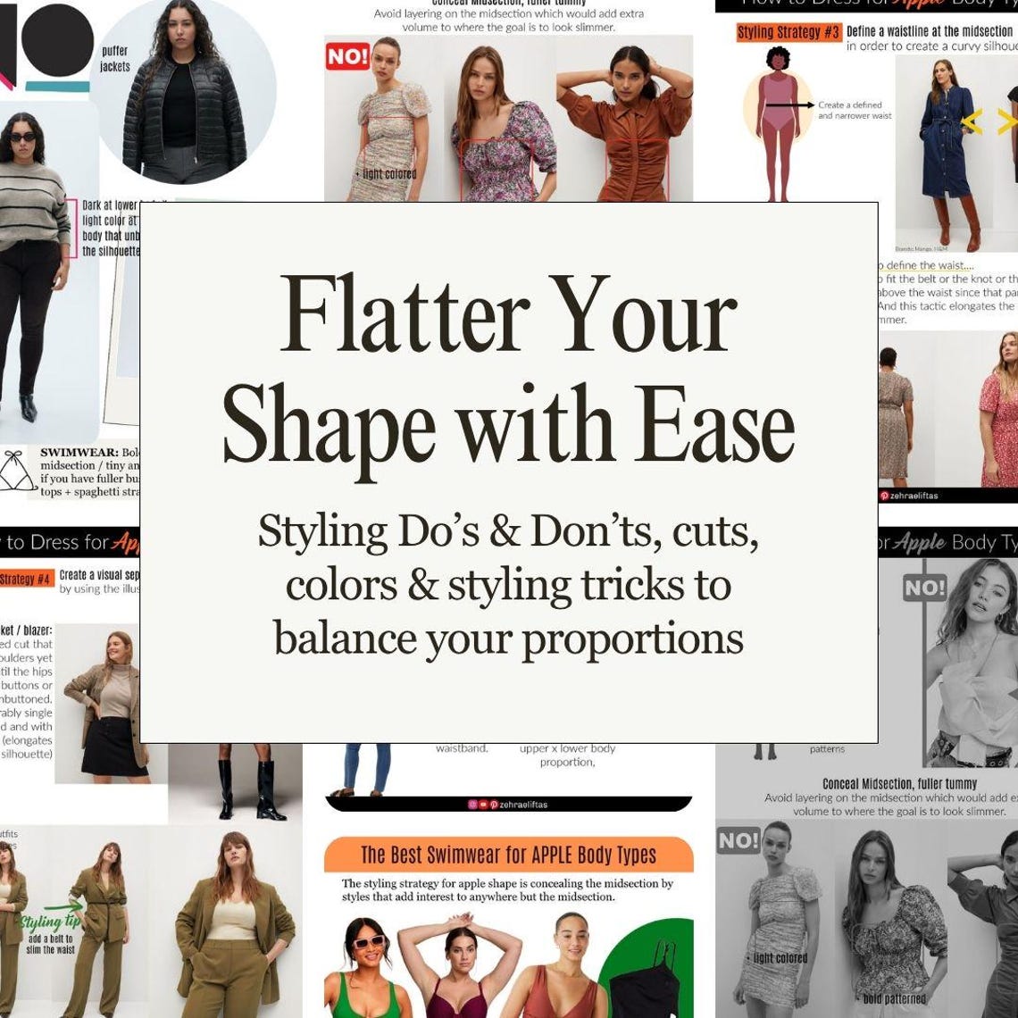 Apple Body Shape Style Guide • How to Dress for Apple Body Type • 24 ...