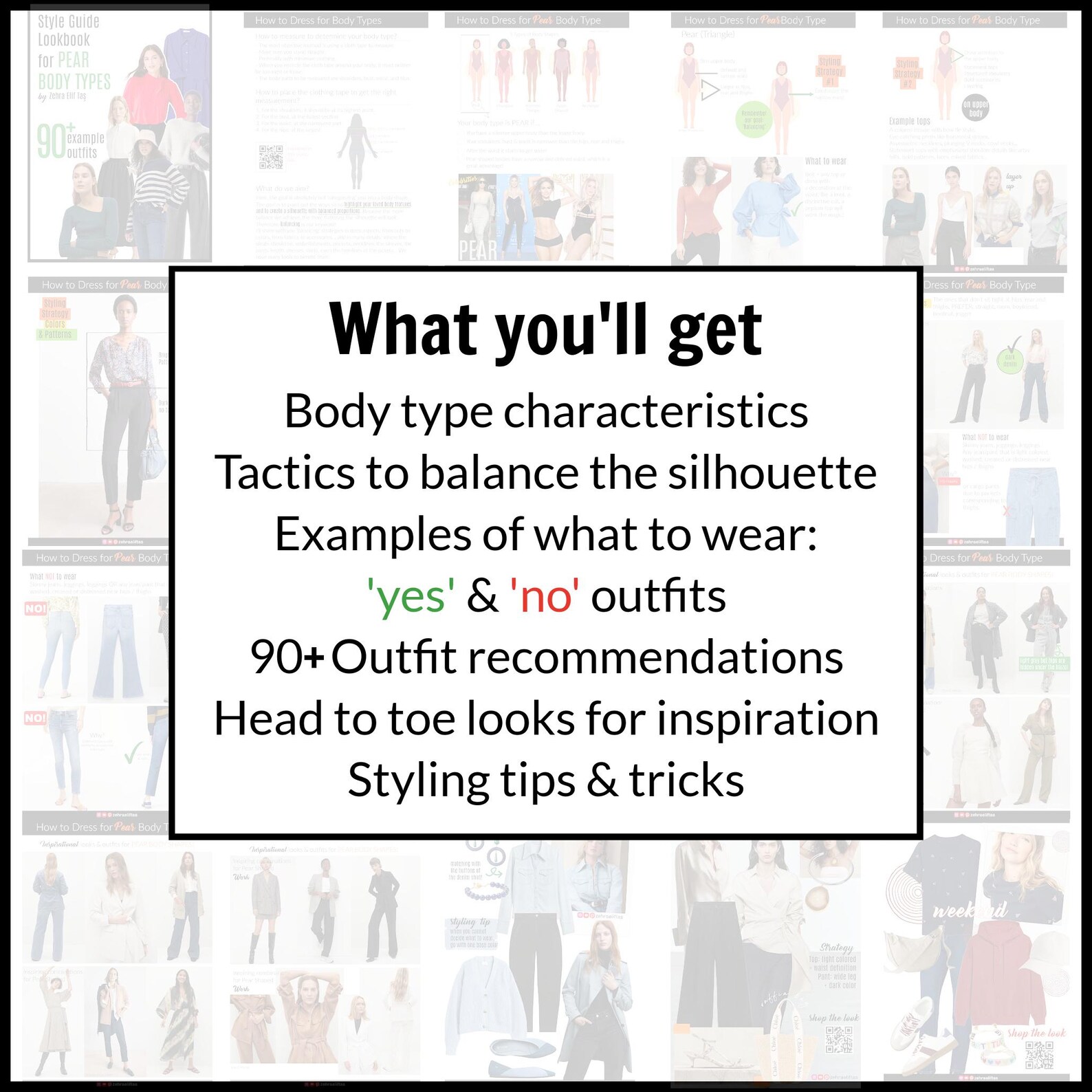 How to Dress for PEAR Body Type Analysis Body Shape Analysis for Pear ...