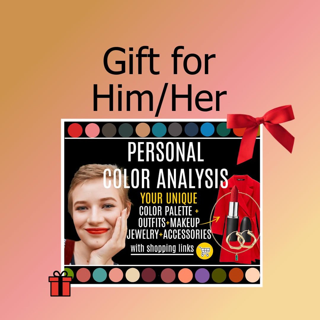 GIFT for HIM/HER Personal Color Analysis Gift Card Personalized Color ...