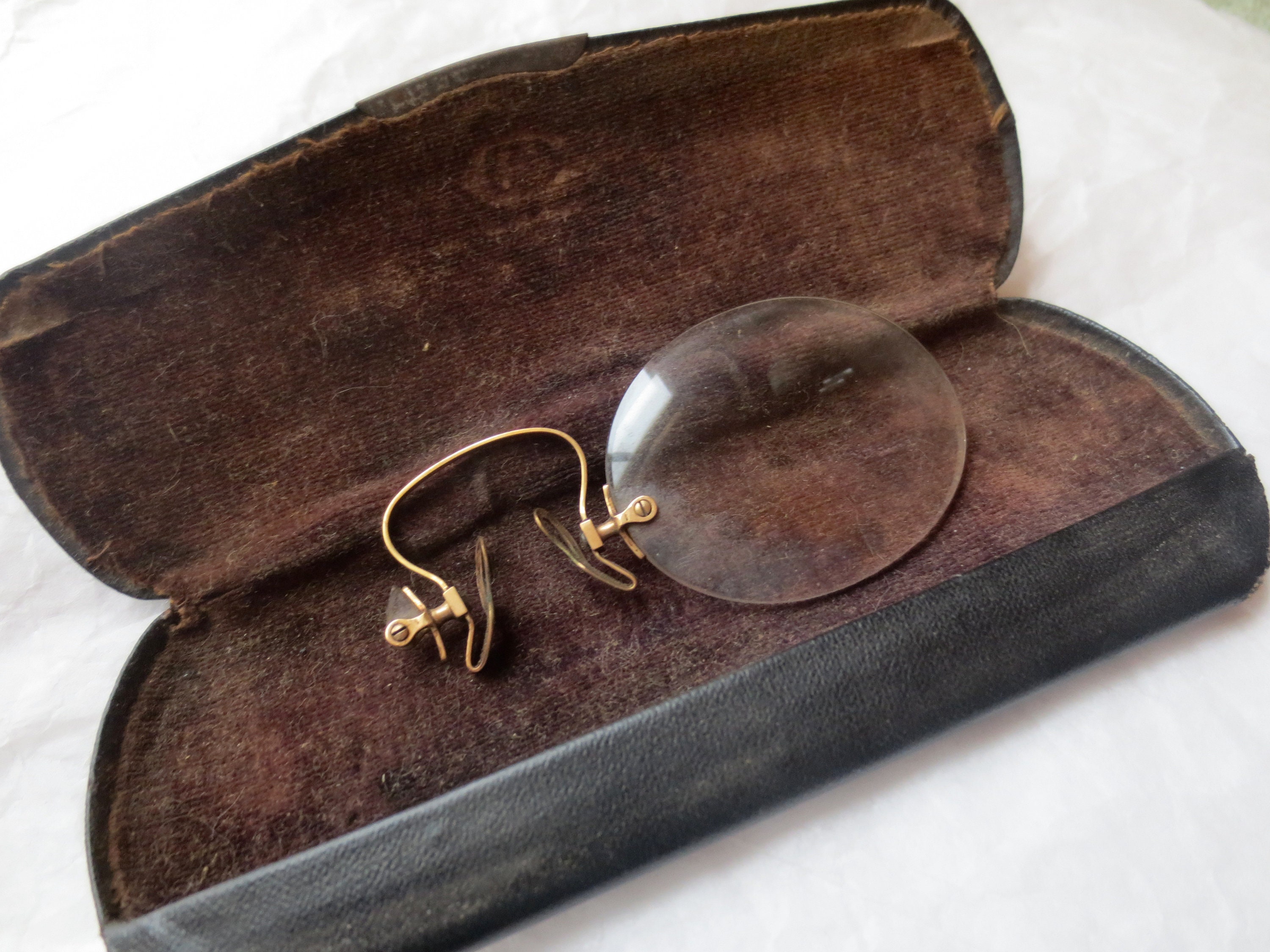 Pince Nez Monocle Spectacles Vintage 1910s Glasses and - Etsy
