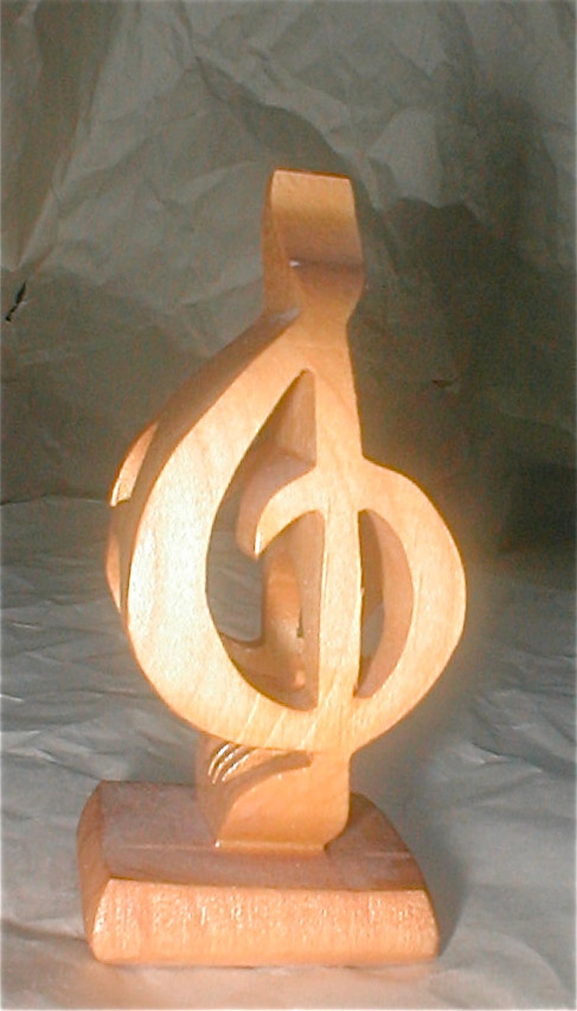 Tiny Treble Clef Wood Sculpture - Artisan Made - Ragwood Designs - Etsy
