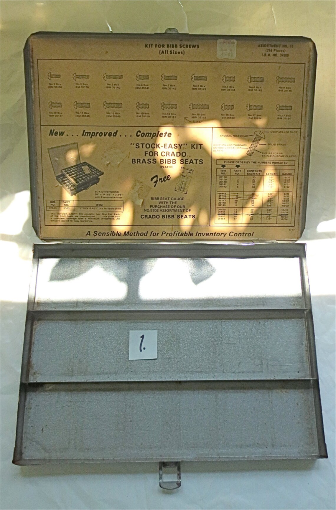 Hardware Shop Metal Parts Box No. 1 Jess-rite Kit for Bib | Etsy