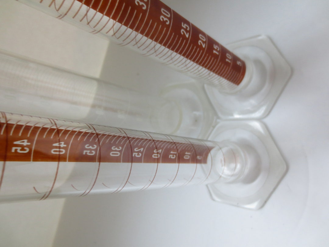 Lab Graduated Measuring Vials - Vintage 50s KIMAX Laboratory Vials ...