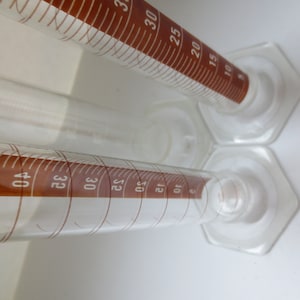 Lab Graduated Measuring Vials - Vintage 50s KIMAX Laboratory Vials ...