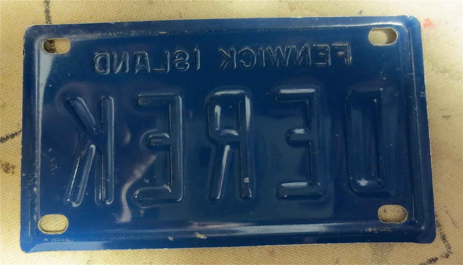 Derek Name Plate Bike License Plate Bike ID Plate Fenwick - Etsy