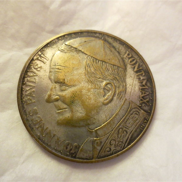 Silver Pope Coin - Etsy