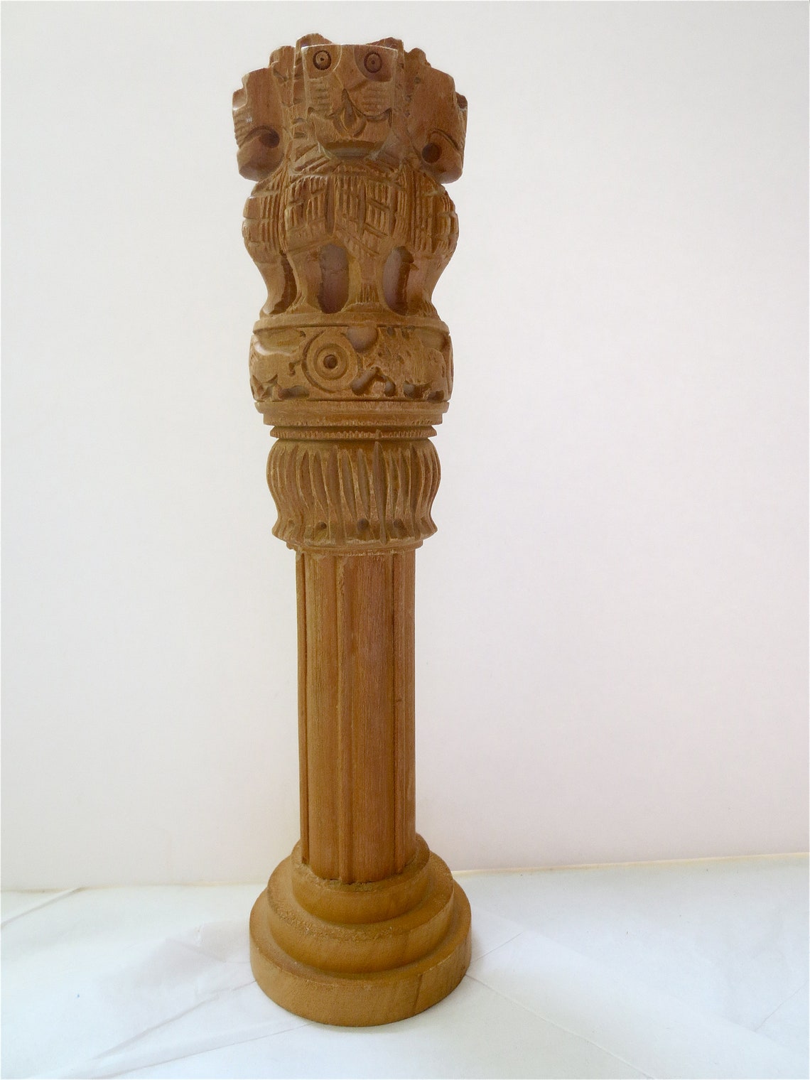 Vintage Lion Capital of Ashoka hand Carved Souvenir India | Etsy
