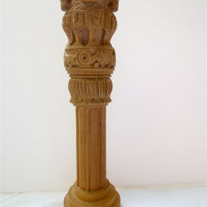 Vintage Lion Capital of Ashoka - Hand Carved Souvenir - India Made ...