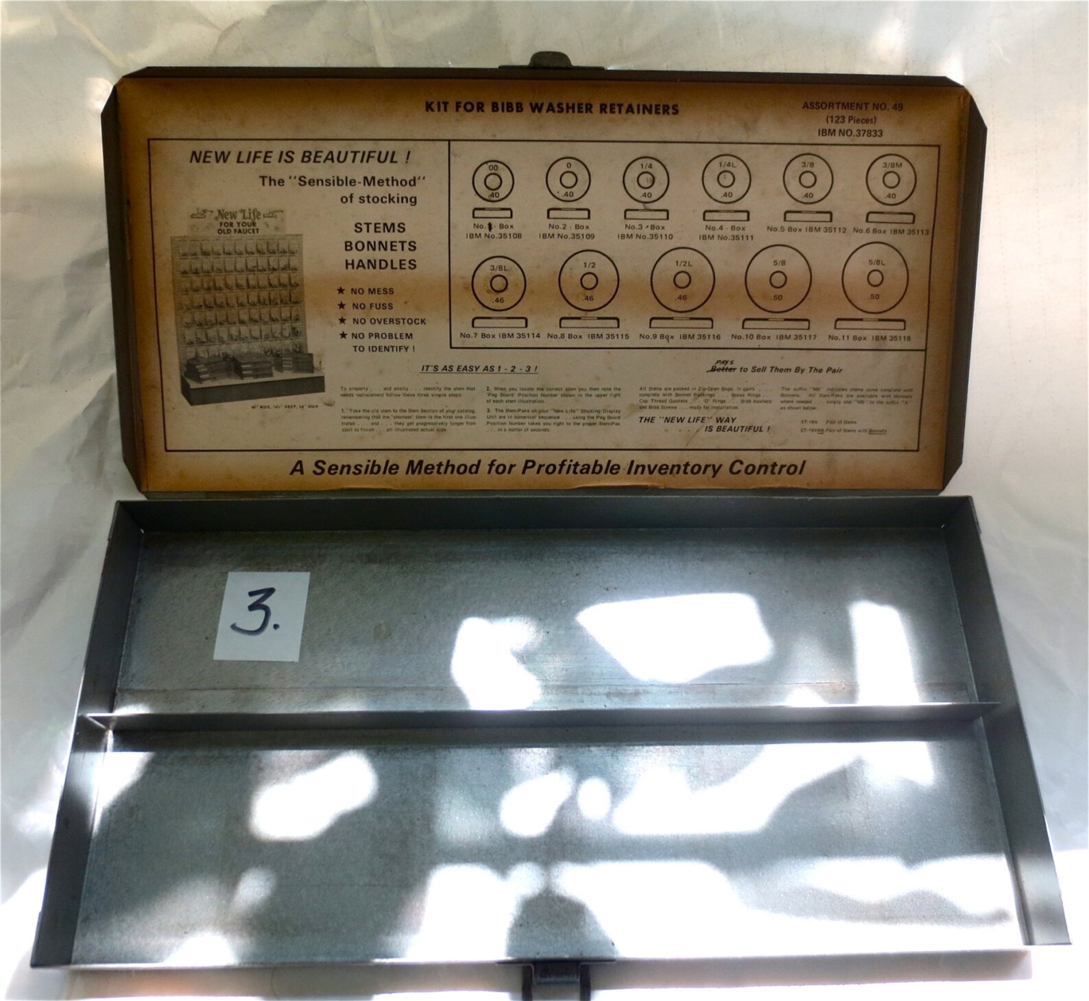 No. 3 Hardware Shop Metal Parts Box Bibb Washer Retainers - Etsy