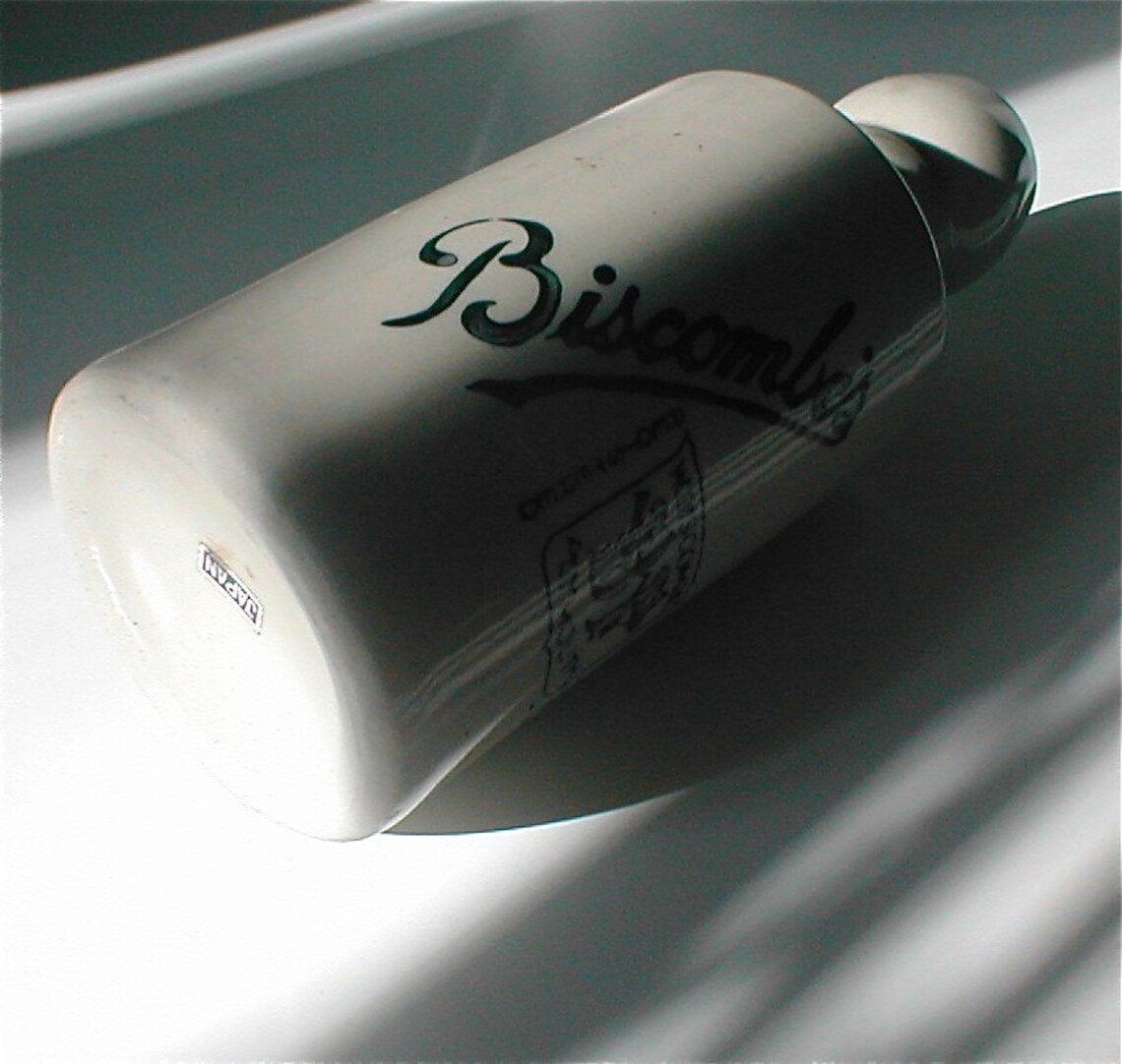Biscombe's Crockery Bottle - Made in Japan - Cottage Chic Mod - Etsy