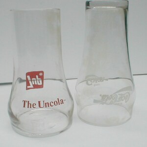 7-UP the Un Cola and Coke Glass Set of Two Brilliant Ad Campaign - - Etsy