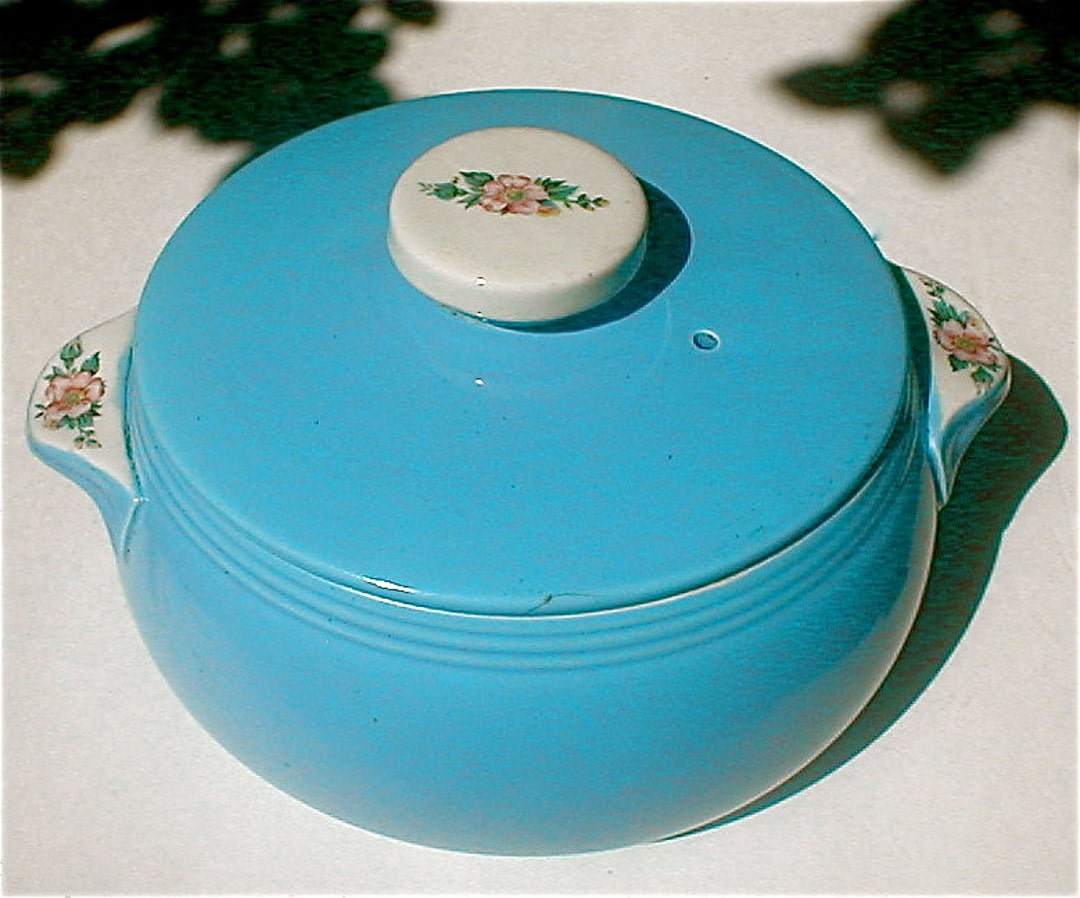 Hall Rose Parade Casserole and Bean Pot - Oven to Table Kitchenware - Etsy