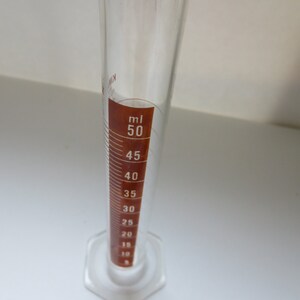 Lab Graduated Measuring Vials - Vintage 50s KIMAX Laboratory Vials ...