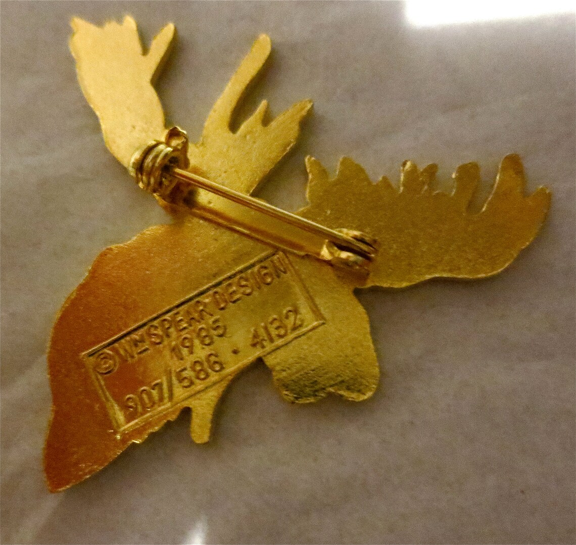 Moose Brooch Enameled Wm. Spear Design Moose Pin Vintage | Etsy