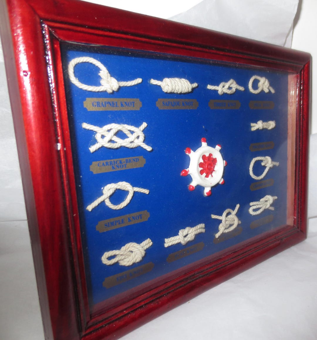 Nautical Knots Display Plaque - New England Souvenir - Vintage 1960s ...