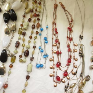 11 Necklaces From 1990s - Beaded - Pendants - Chains - Complete ...