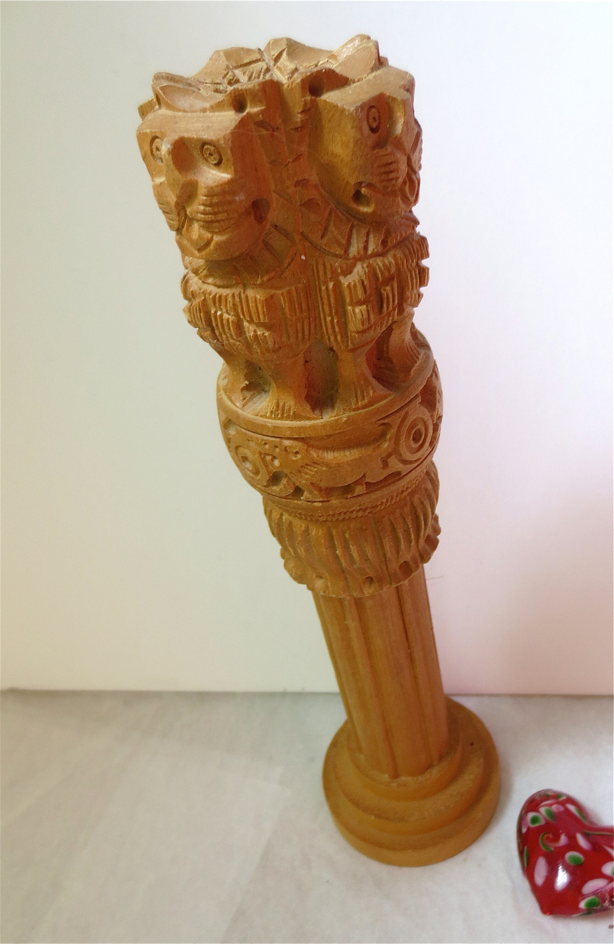 Vintage Lion Capital of Ashoka - Hand Carved Souvenir - India Made ...