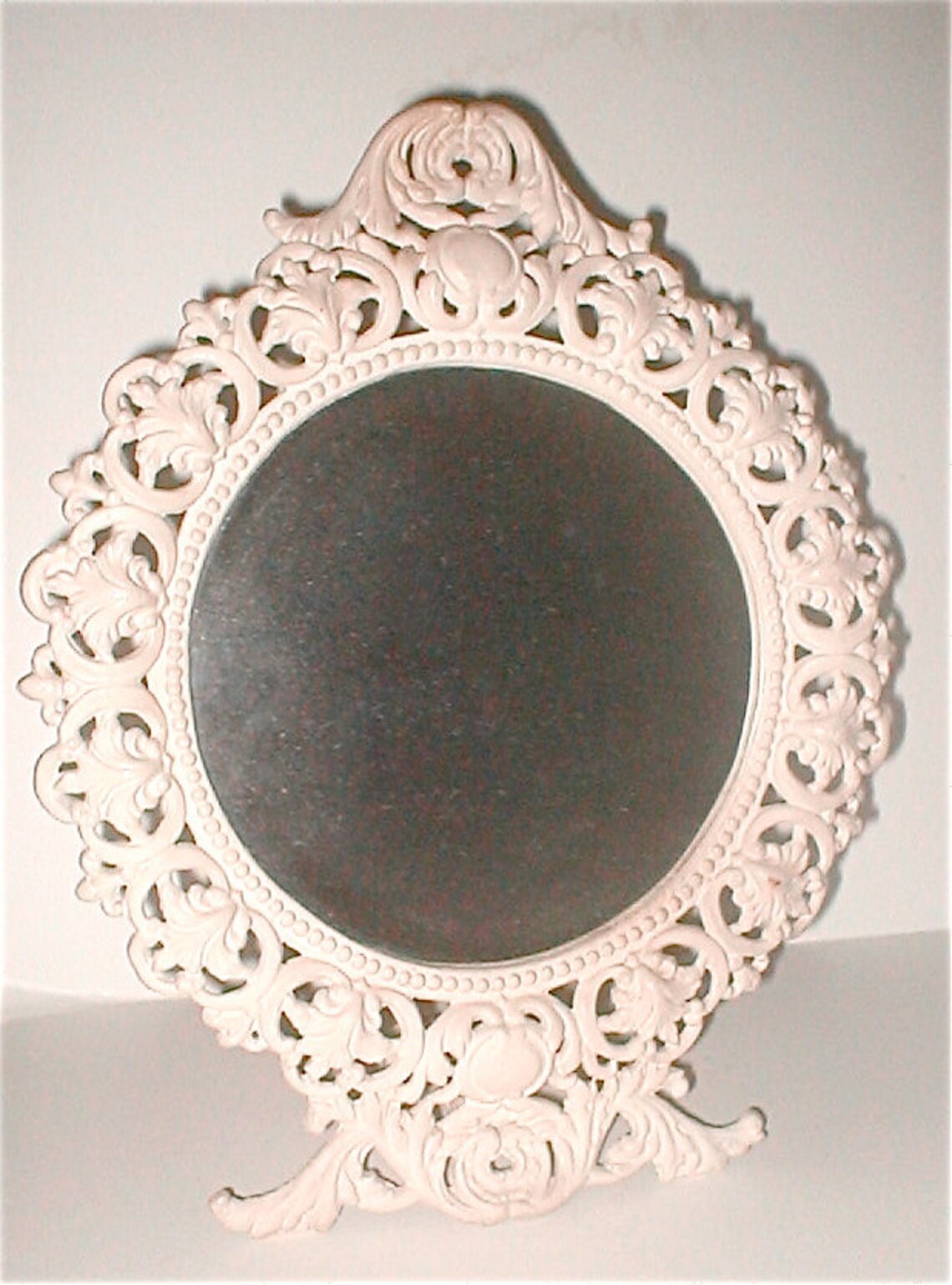 Cast Iron Vanity Mirror Self Standing With Easel Dressing - Etsy