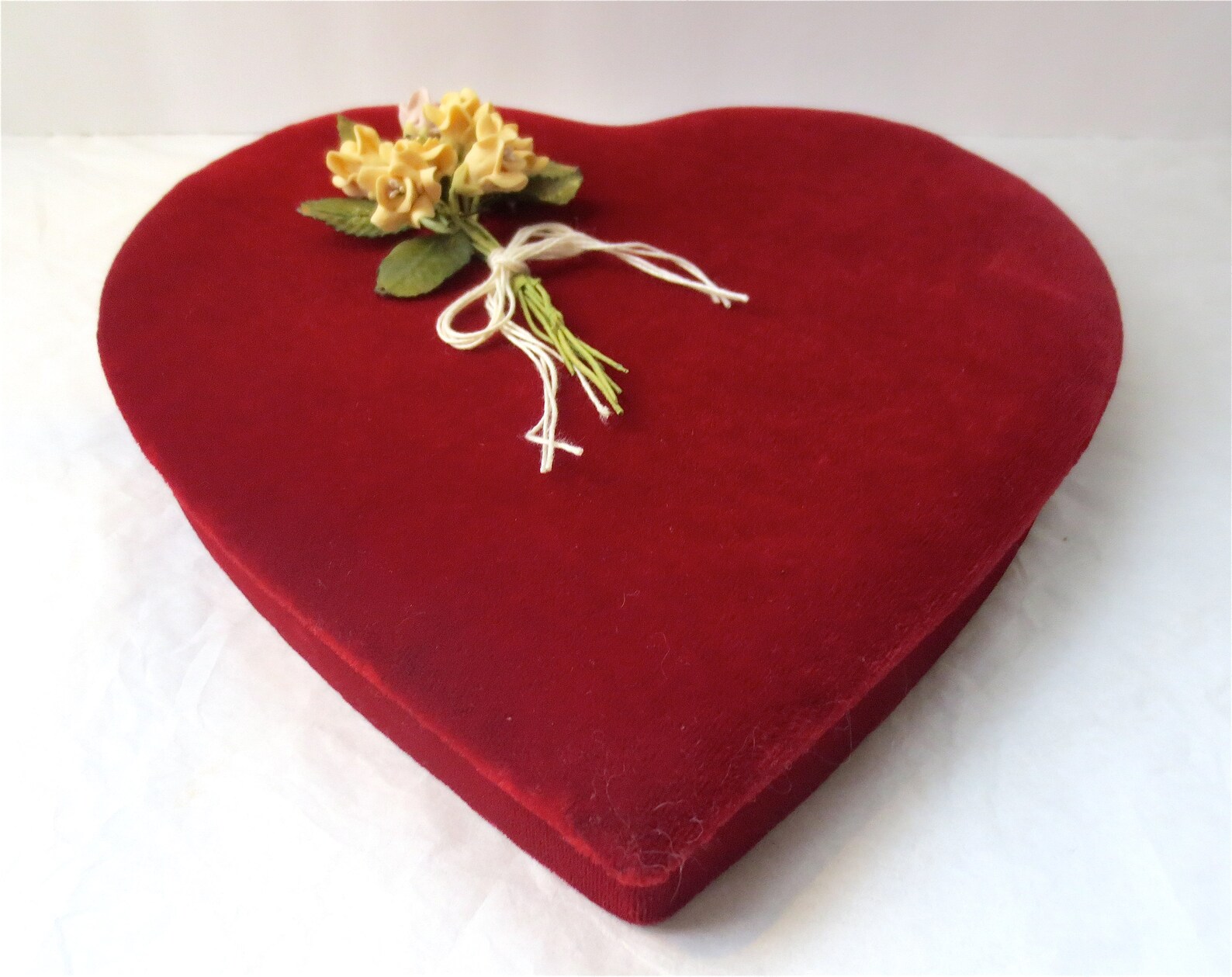 Red Velvet Valentine Heart Box Altered Art Sweethearts Day - Etsy