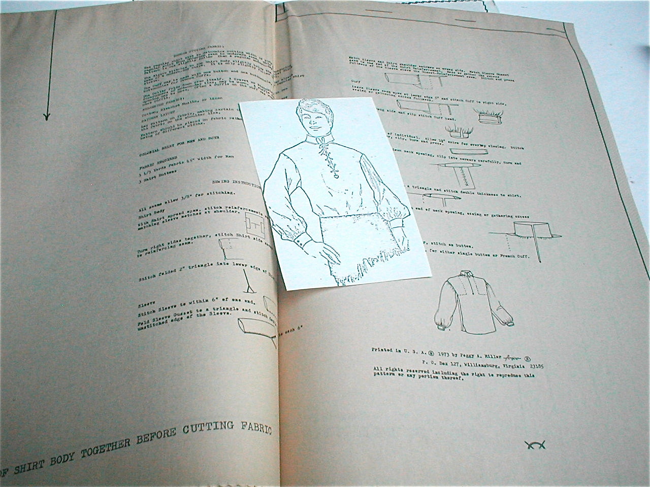 Early Colonial Shirt for Men Pattern Vintage Williamsburg - Etsy