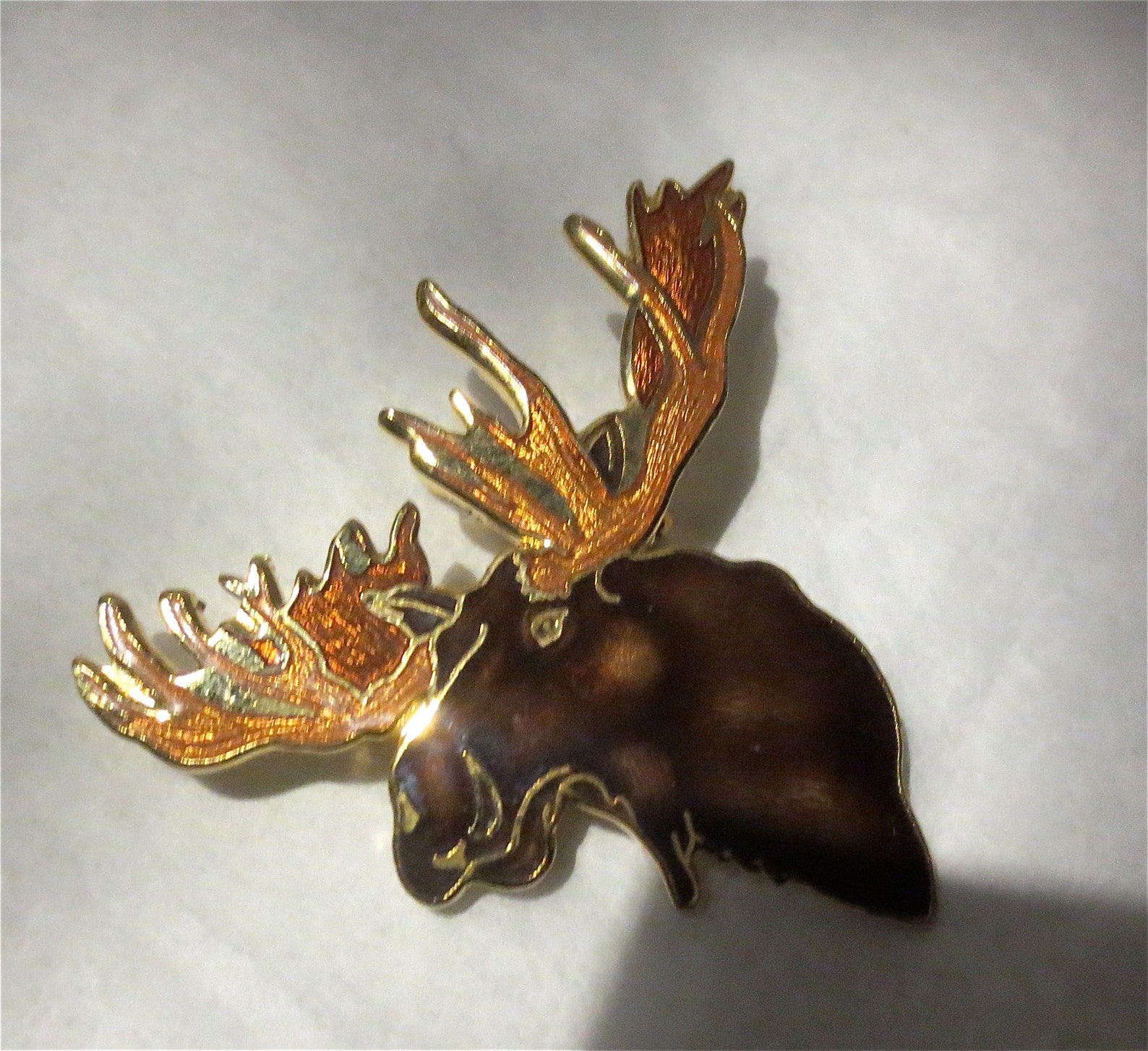 Moose Brooch Enameled Wm. Spear Design Moose Pin Vintage | Etsy