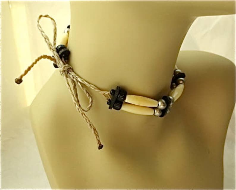Native American Bone Pipe Bead Necklaces Choker Length Classic - Etsy