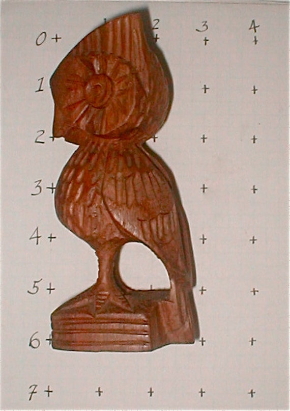 Righteous Wood Owl and Book of Knowledge Hand Carved Statue | Etsy